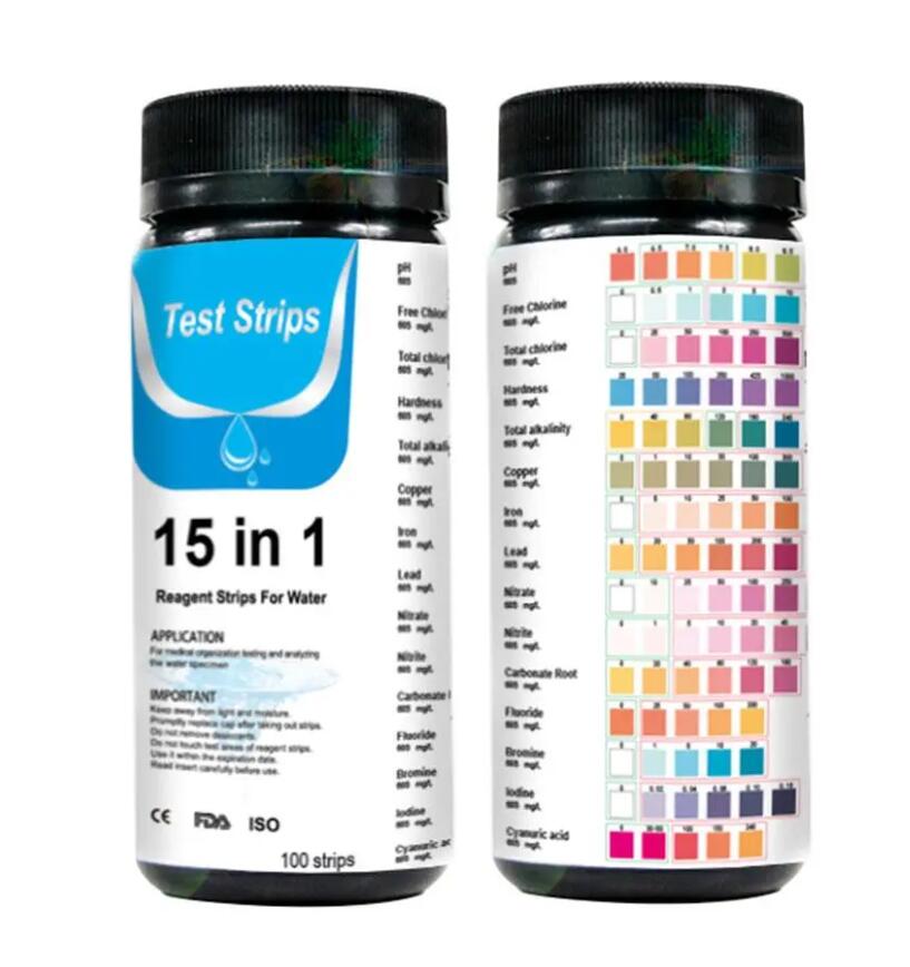 PP-15IN1 15-In-1 PH Test Paper Water Test Strip For Aquarium Fish Tank ...