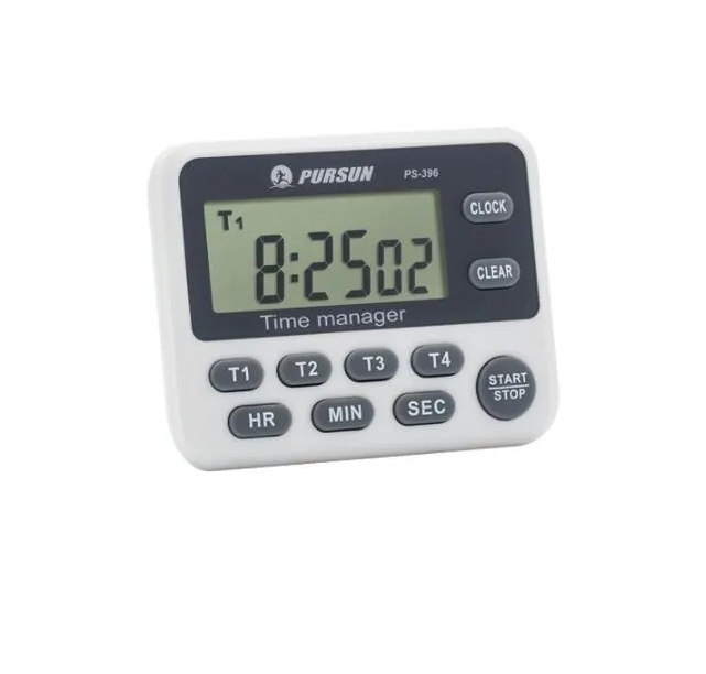 PS-396 100 Hours Four Channels Countdown Timer Kitchen Learning Timer Clock Reminder,Timer-clock