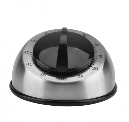 TM-145 60 Minutes Stainless Steel Kitchen Timer Mechanical Wind-Up Egg ...