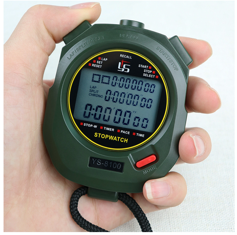 YS-8100 100 Memory Electronic Stopwatch Chronograph Sports Training ...