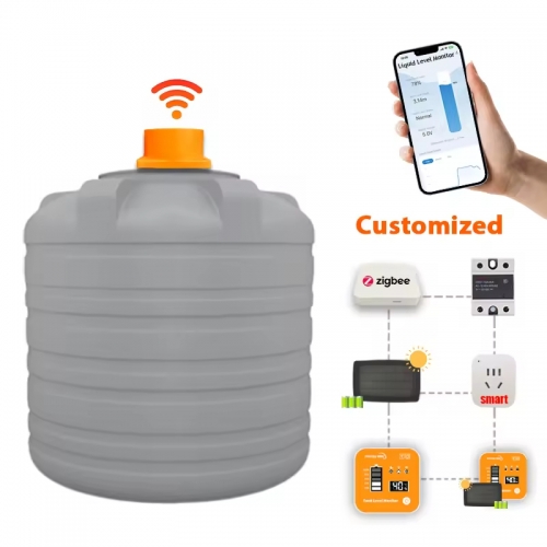ME201W Tuya APP High Accuracy Ultrasonic Liquid Level Transmitter Gauge ...