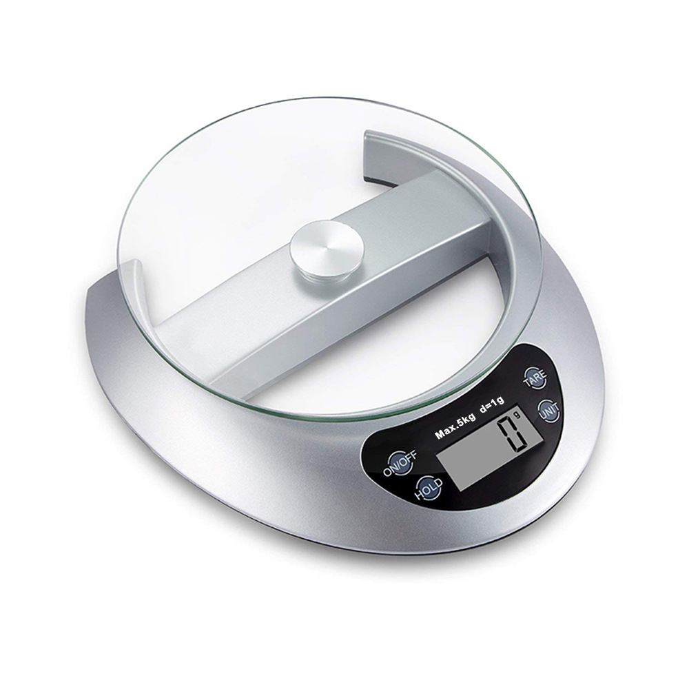 EPK401 Commercial Kitchen Weighing Electronic Scale 5KG KE-4 Glass Tray Food Ingredient Small ...