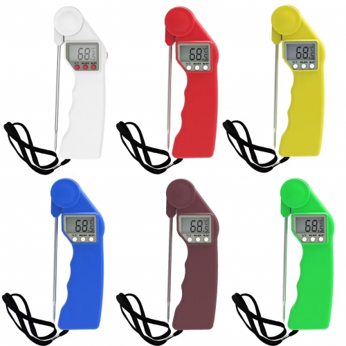 E-57 Digital Handheld Cooking Meat Thermometer Folding Food Thermometer ...