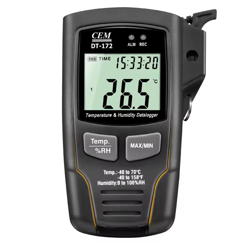 DT-172 Data Logger Temperature Humidity With Record 32000 Data Sound ...