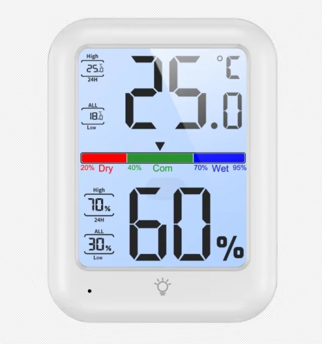 D4 Comfort Level Display Household Thermometers Indoor Temperature and Humidity Display Digital ...