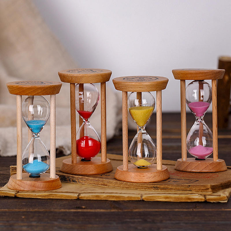 2/3/5/10/15/30 Minute Hourglass Wooden Sand Timer Sand Clock Kids ...