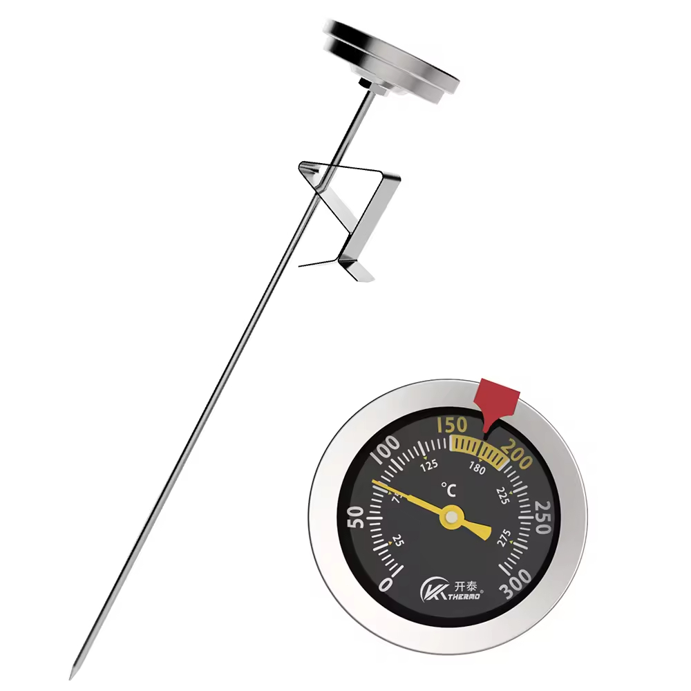 SP-B-4B Deep Fry Dial Thermometer With 12" Stainless Steel Stem Candy ...