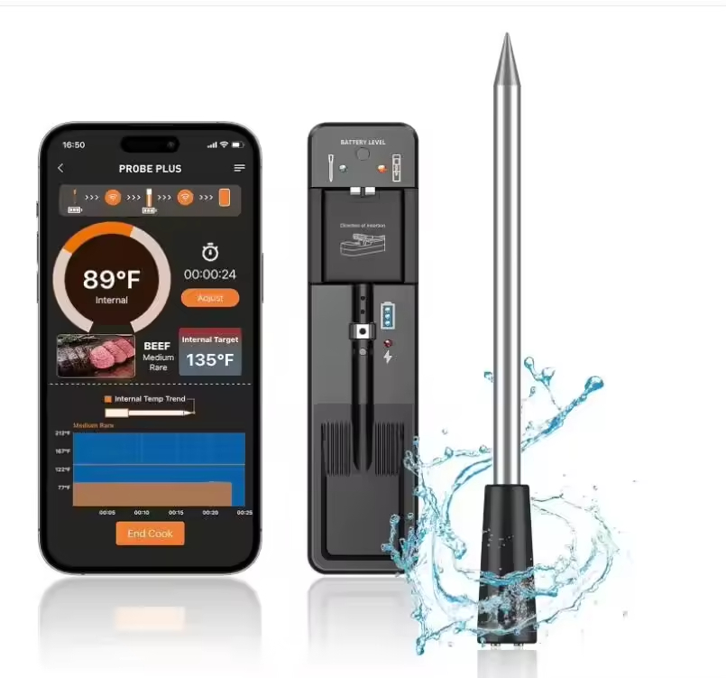 FM212 TOP Seller Premium Smart Wireless Meat BBQ Measuring Thermometer ...