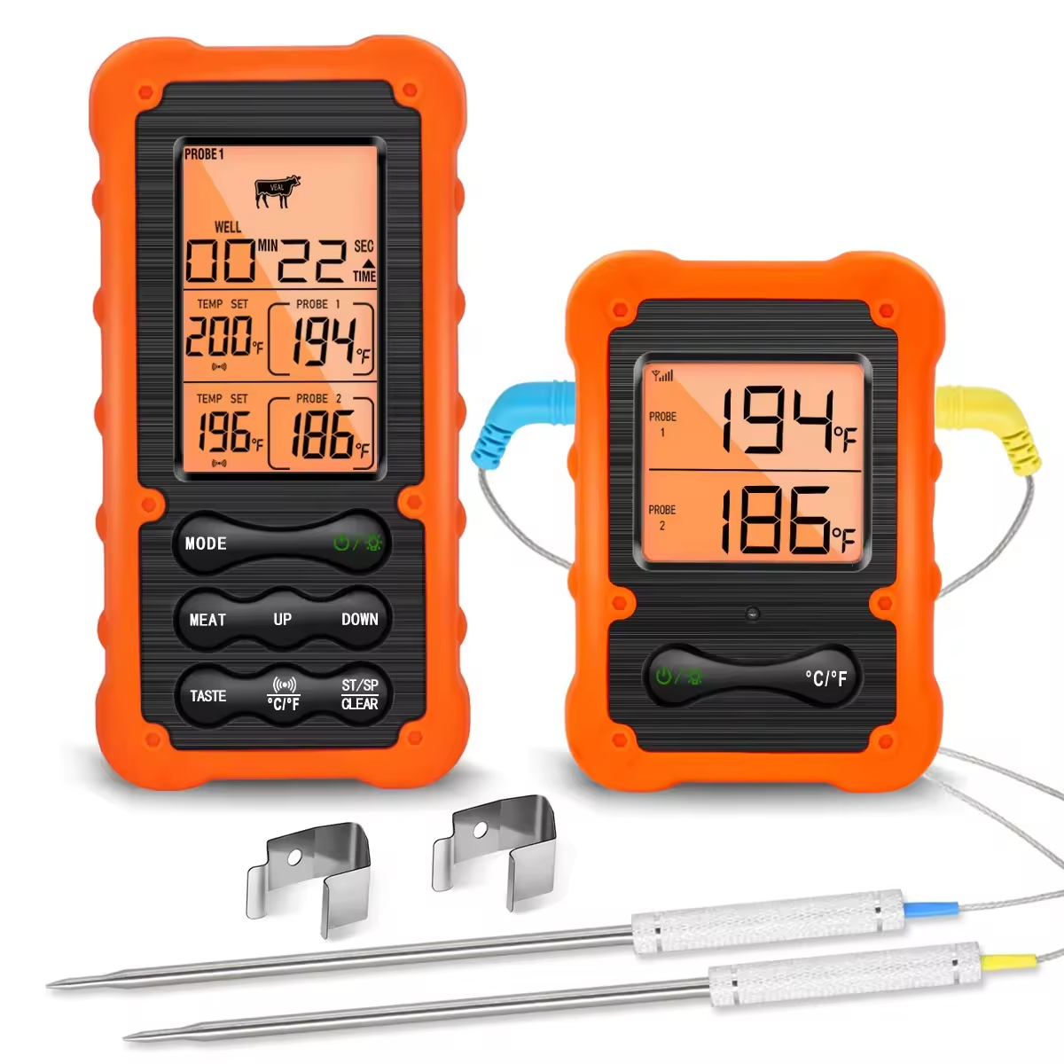 EN2058-2 Digital Cooking Food Oven Remote Wireless Meat Thermometer for ...