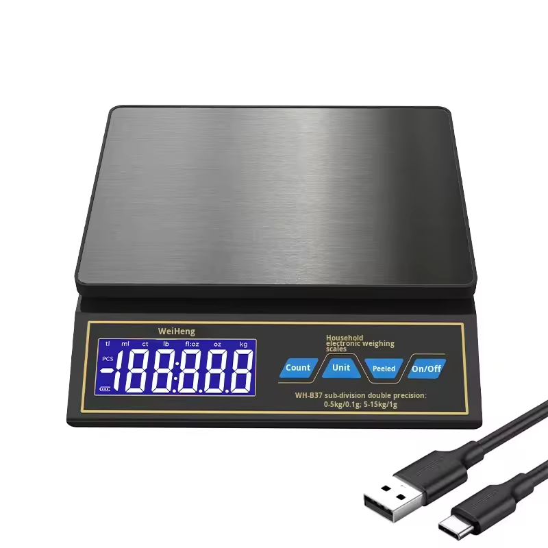 WH-B37C 30kg Rechargeable Industrial & Kitchen Counting Scale with ...