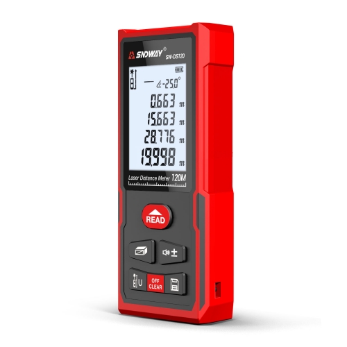 Popular 120m Range SNDWAY SW-DS120 Laser Tape Digital Auto Angle Laser ...